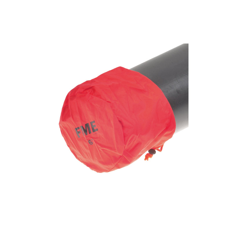 Funda FME roja de 6" de diámetro x 18" de profundidad con cordón y est ...