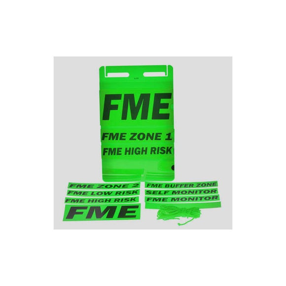 FME sign inserts-1.5 in x 8 in FME monitor – Energy Safety Supply