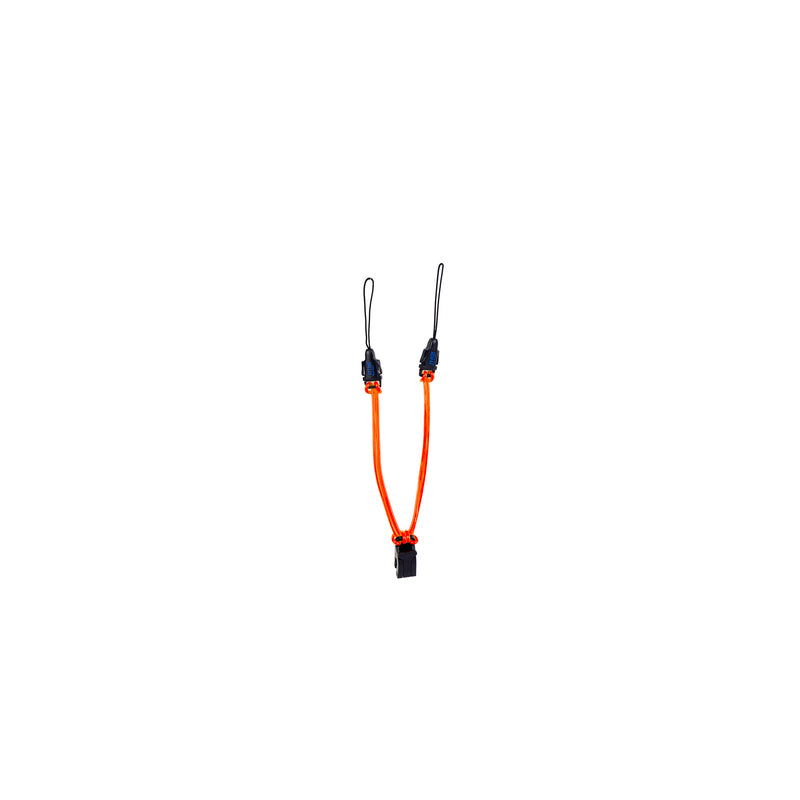 Orange Dual Tether & 2 Rope Clips with Single VersaClamp- 25/pkg ...