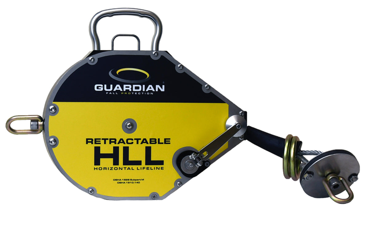 04660 Retractable horizontal lifeline with galvanized 1/4 inch cable ...