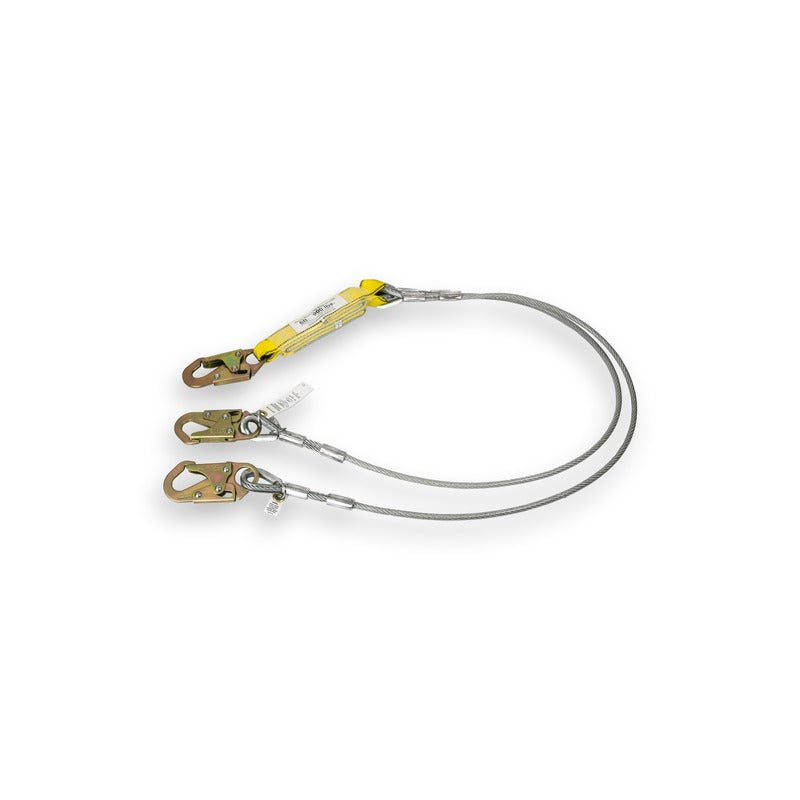 01241 CABLE LANYARD - 6’ Dual Galvanized Steel, Steel Snap – Energy ...
