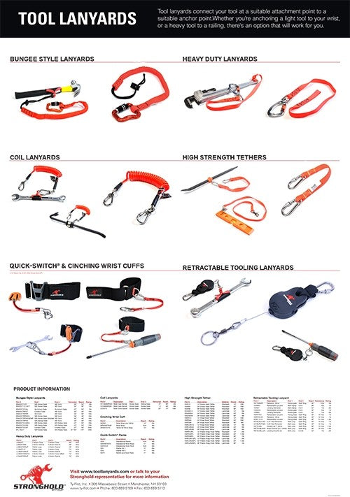 Ty-Flot tool lanyards poster – Energy Safety Supply